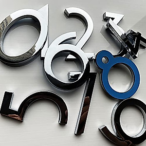 HopeWan Self Adhesive Mailbox Numbers, 2.8 Inch Door Address Sign Number Stickers for Aprtment Office Room Home Decor Project.