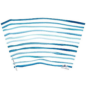 Tervis Yao Cheng - Sea Stripe Made in USA Double Walled Insulated Tumbler Cup Keeps Drinks Cold & Hot, 24oz, Classic