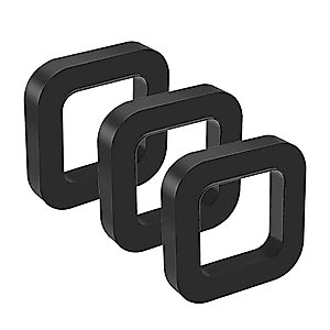 Yonput 3 Pack Trailer Hook Noise Elimination Muffler Cushion, Reduce Rattling Rubber Cushion, Fits Any 2In Trailer Hitch Receiver, Provide Cushion Between Receivers and Tow Hitches (Black)