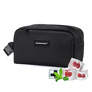 Cerbonny Small Cooler Bag Freezable Lunch Bag for Work School Travel,Leak-proof Small Lunch Bag,Small Insulated Bag For Kids/Adults,Freezable Snack Bag Fit For Yogurt (Black)