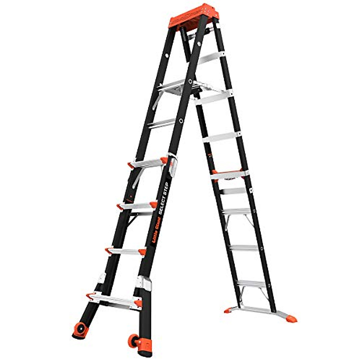 Little Giant Ladders, Select Step, 5-8 foot, Stepladder, Fiberglass, Type 1AA, 375 lbs weight rating, (15130-001)