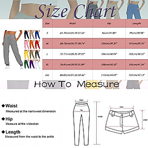 Vickyleb Trousers Drawstring Casual Pants Elastic Cotton Back Linen Womens Waist Pants Pants Casual Romper Pants for