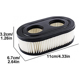 593260 Briggs and Stratton Air Filter - Lawn Mower Air Filter Replacement for 798452 Series Engine,4247 5432 5432K 09P702 Mower Replacement Accessories (10PCS)