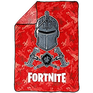 Jay Franco Fortnite Red Knight Camo Blanket - Measures 62 x 90 inches, Bedding - Fade Resistant Super Soft Fleece (Official Fortnite Product)
