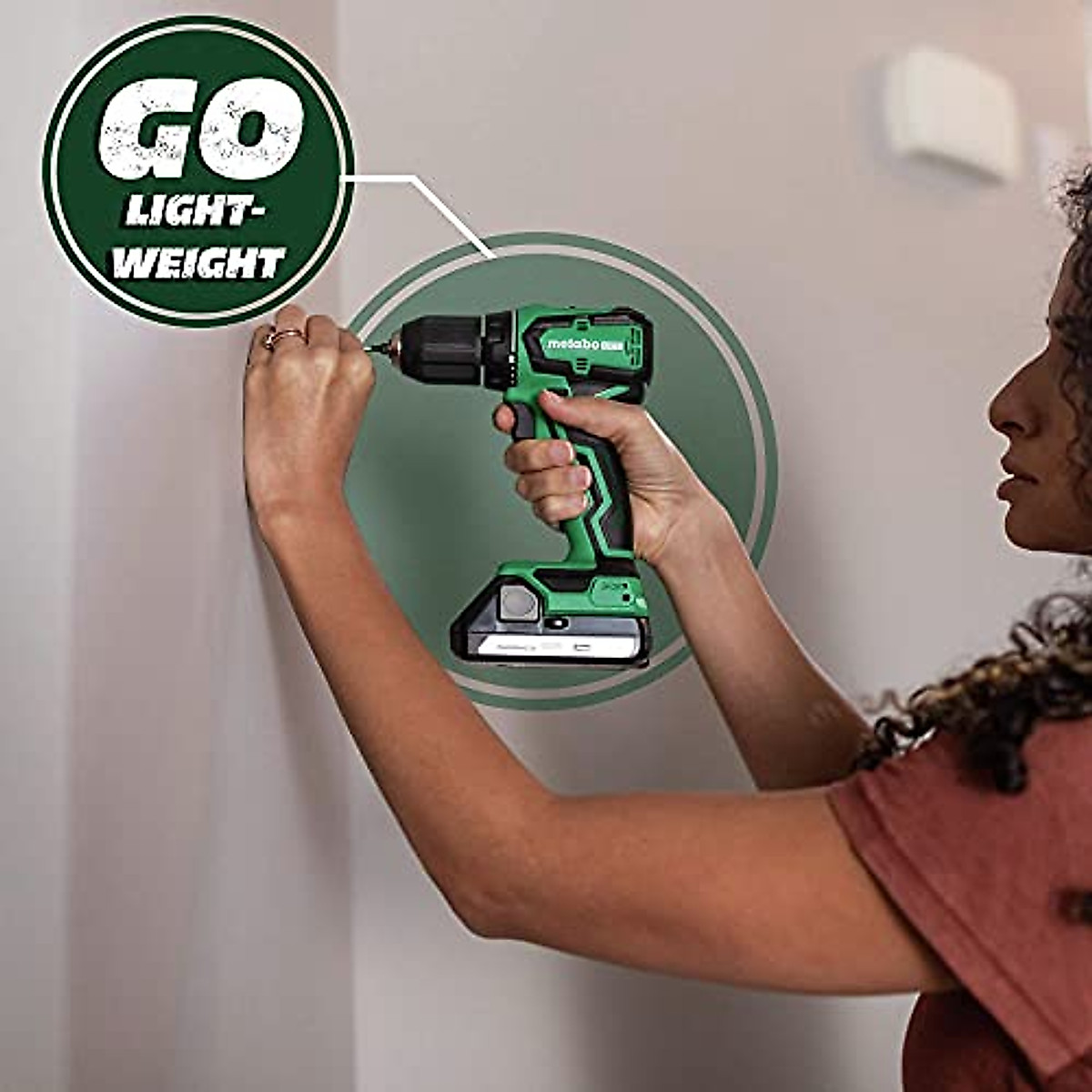 Metabo HPT Cordless Drill | 18V | 1/2-Inch Keyless | Sub-Compact | Brushless Motor | Lithium-Ion Batteries | Lifetime Tool Warranty | DS18DDX