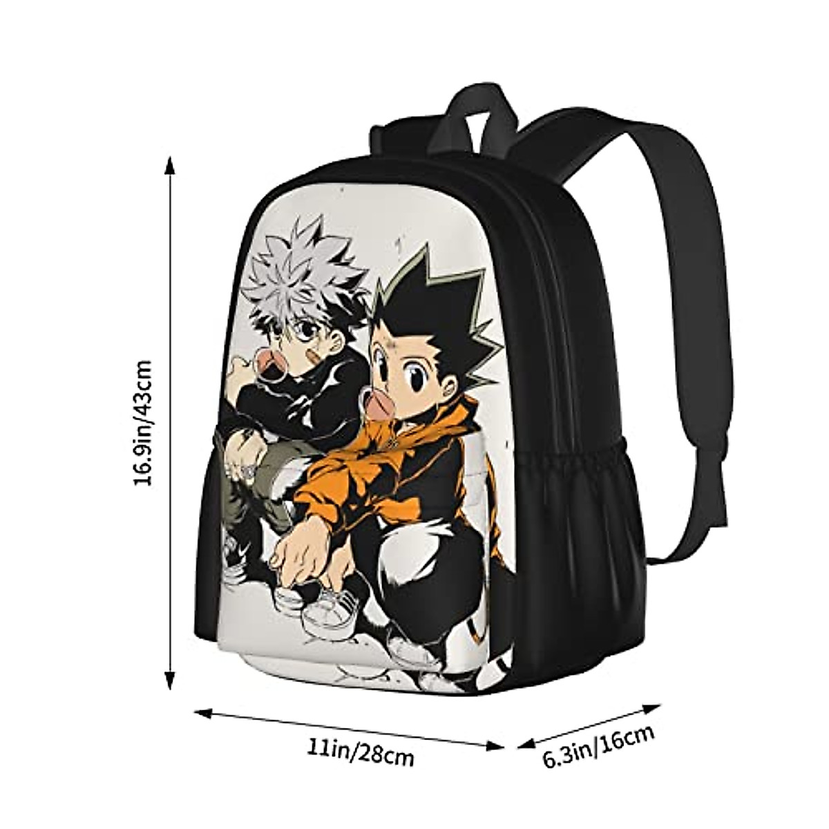 Anime Backpack Canvas School Backpack 3d Print Laptop Bag Large Casual Daypack For Boys Girls 17 Inch，color 6