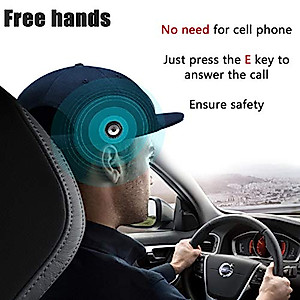 PTKU Bluetooth Music Cap with Stereo Speakers & Mic Hat,Bluetooth Cap, Bone Conduction Headset Baseball Mesh Cap for Men Women,Applicable Throughout The Year