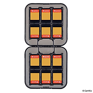 CamKix Game Case Compatible with Nintendo Switch - Fits up to 48 Nintendo Switch Games - Protective Storage System - 2X Game Card Organizer - 2X Hard Shell with 24 Slots