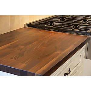 John Boos WALKCT-BL1825-V Blended Walnut Counter Top with Varnique Finish, 1.5" Thickness, 18" x 25"