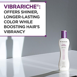 Biosilk Color Therapy Cool Blonde Shampoo, Protects Highlighted & Lightened Hair To Help Balance Brassy Tones, Sulfate, Paraben & Cruelty-Free, 12 Oz