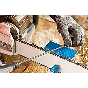 PFERD Chain Saw File, Round, 8 inch x 5/32 inch, Spiral Cut, Classic Line, 17047 – for Manually Sharpening Chain Saws