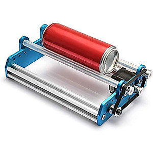 Genmitsu Laser Engraver Aluminum Y-axis Rotary Roller Engraving Module for Laser Engraving Cutting Cylindrical Objects Cans, DIY Laser Marking Compatible With Most Kinds of Desktop Laser Engravers