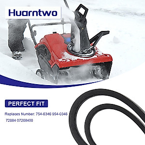 Huarntwo 954-0346 754-0346 Drive Belt for MTD snowblowers