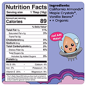 Wilderness Poets SPiN, Organic Almond Milk Concentrate (Vanilla) - 28 Servings - Make Almond Milk or Non-Dairy Creamer for Coffee, Tea, Lattes, Smoothies and Vegan Desserts (16 Ounce)