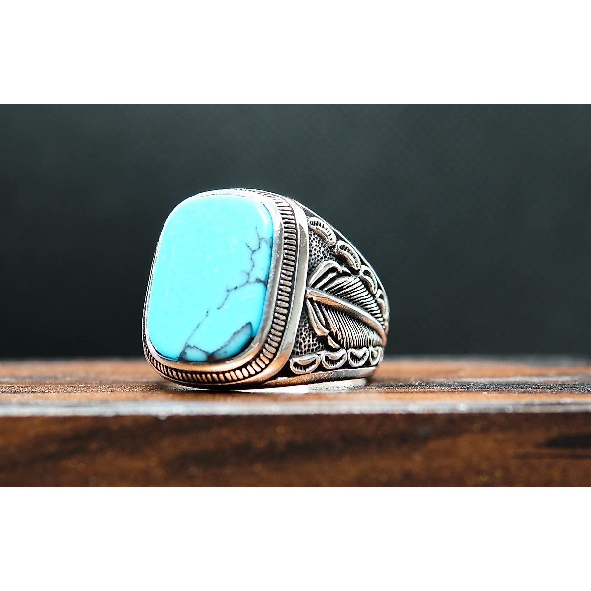 Silver 925k Ring, Handmade Ring, Natural Turquoise Stone,Jewelry Gift For Mens and Womens