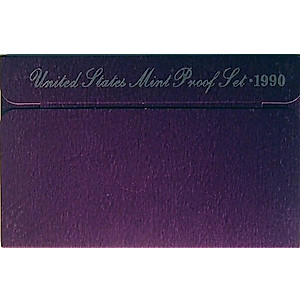1990 GENUINE US MINT PROOF COIN SET 5 COIN