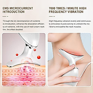 Firming Wrinkle Removal Device for Neck Face, Double Chin Reducer Vibration Massager, 3 in 1 Portable Face Massager for Skin Care,Improve,Firm,Tightening and Smooth