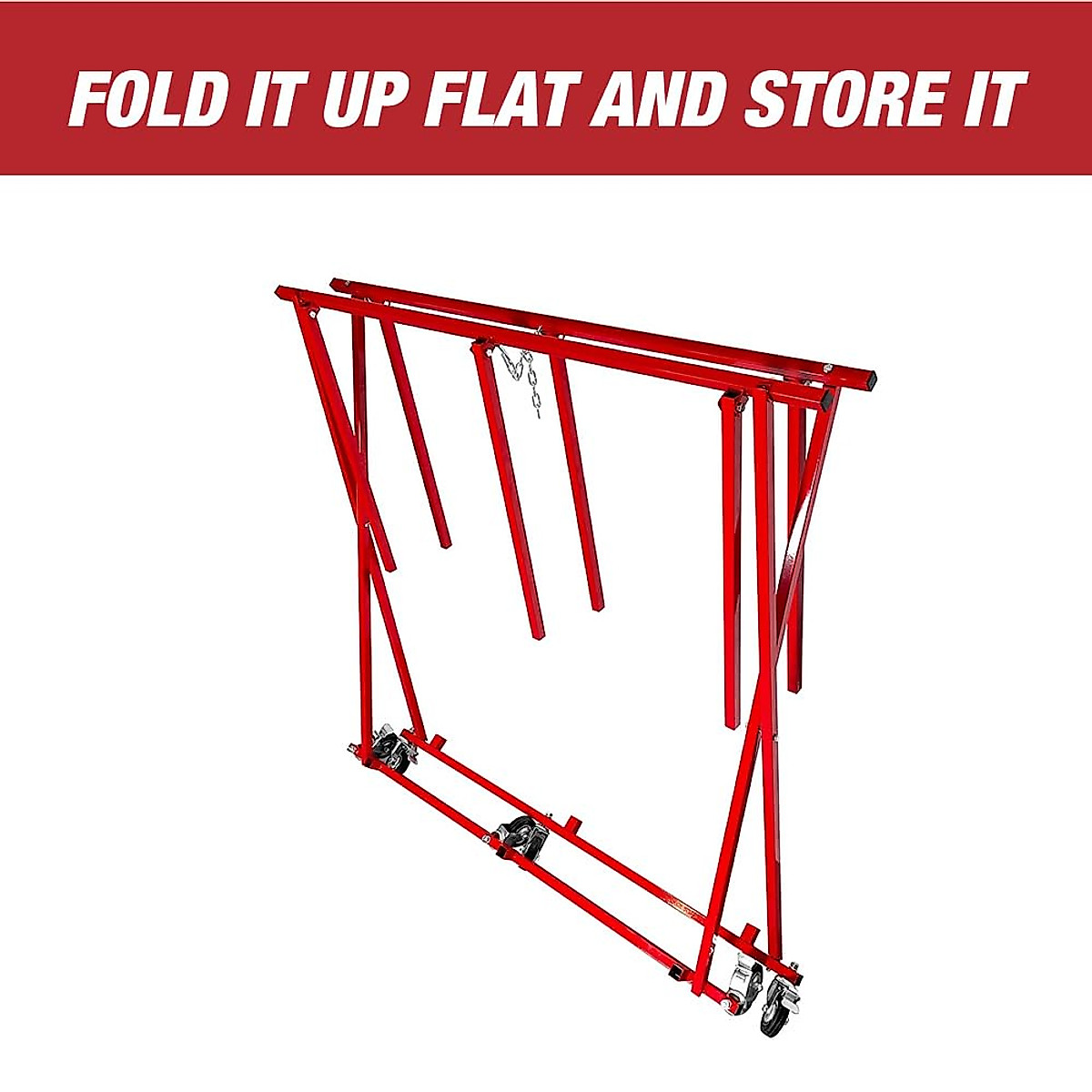 Pick Up Bed Dolly - Easily Fold Large Auto Body Truck Bed Cart That Holds up to 800 lbs