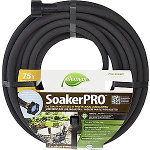 Swan Products, Black Element ESLP38075 SoakerPro Landscaping Soaker Hose 75 ft, 3/8 diamete, 75'