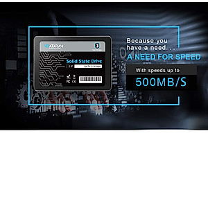 Dataram 2.5" SSD, 6.0 Gbps SATAIII Solid State Drive High Speed Read & Write (240GB)