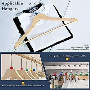 Hilitchi 540-Pcs [XXS - 4XL] Clothes Hanger Size Color-Coding Garment Size Markers Assortment Kit - 9 Size - with Storage Box