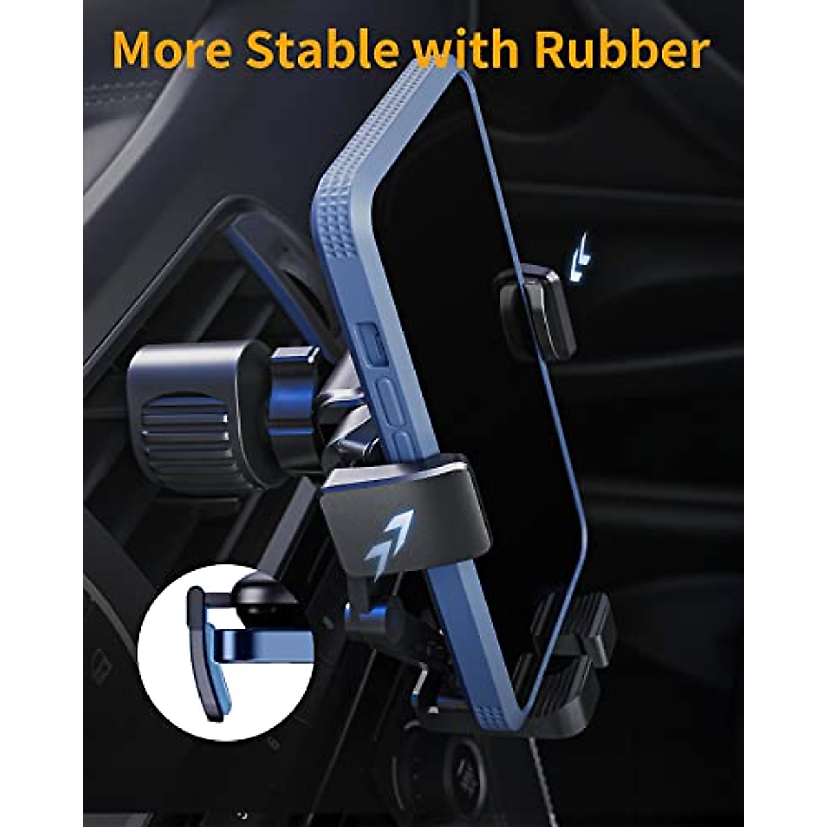 Phone Mount for Car Holder Gravity Phone Holder Car Mount for Car Dashboard Air Vent 2 in 1 Clip Auto Lock Car Cell Phone Holder Mount for Car Compatible for iPhone 14 Pro Max & All Phones