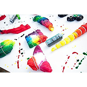 Tulip One-Step Tie-Dye Kit Extra Large Block Party 16 oz Easy Squeeze Bottles, All-in-1 Kit for Group Activity Tie-Dye, 6, Vibrant Colors