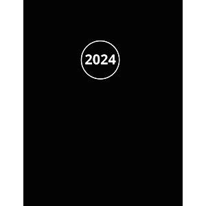 daily diary 2024 One Page Per Day: A4 Daily planner from January 2024 to December 2024 , 8.5x11 in, A4 365 Fully Days Lined page with dated
