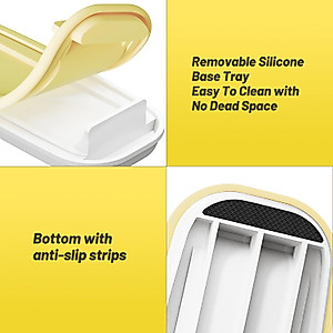 AJIJING Butter Dish, Butter Dish with Lid for Countertop, Easy Scoop, BPA Free, Butter Container with Knife Spreader, Butter Holder with TBSP Marks, Easy to Clean Butter Keeper for Refrigerator