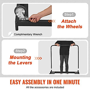 VEVOR Drywall Cart, 1500 LBS Panel Dolly Cart with 36.02" x 24.02" Deck and 5" Swivel Wheels, Heavy-Duty Drywall Sheet Cart, Handling Wall Panel, Sheetrock, Lumber, for Garage, Home, Warehouse Black