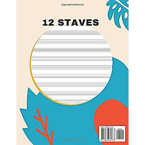 Blank Piano Sheet Music Notebook: Piano Manuscript Paper For Beginners And Intermediate, Piano Writing Notebook With 120 Pages 6 Staves Per Page, Full ... [Perfect Gift For Pianists & Piano Teachers]