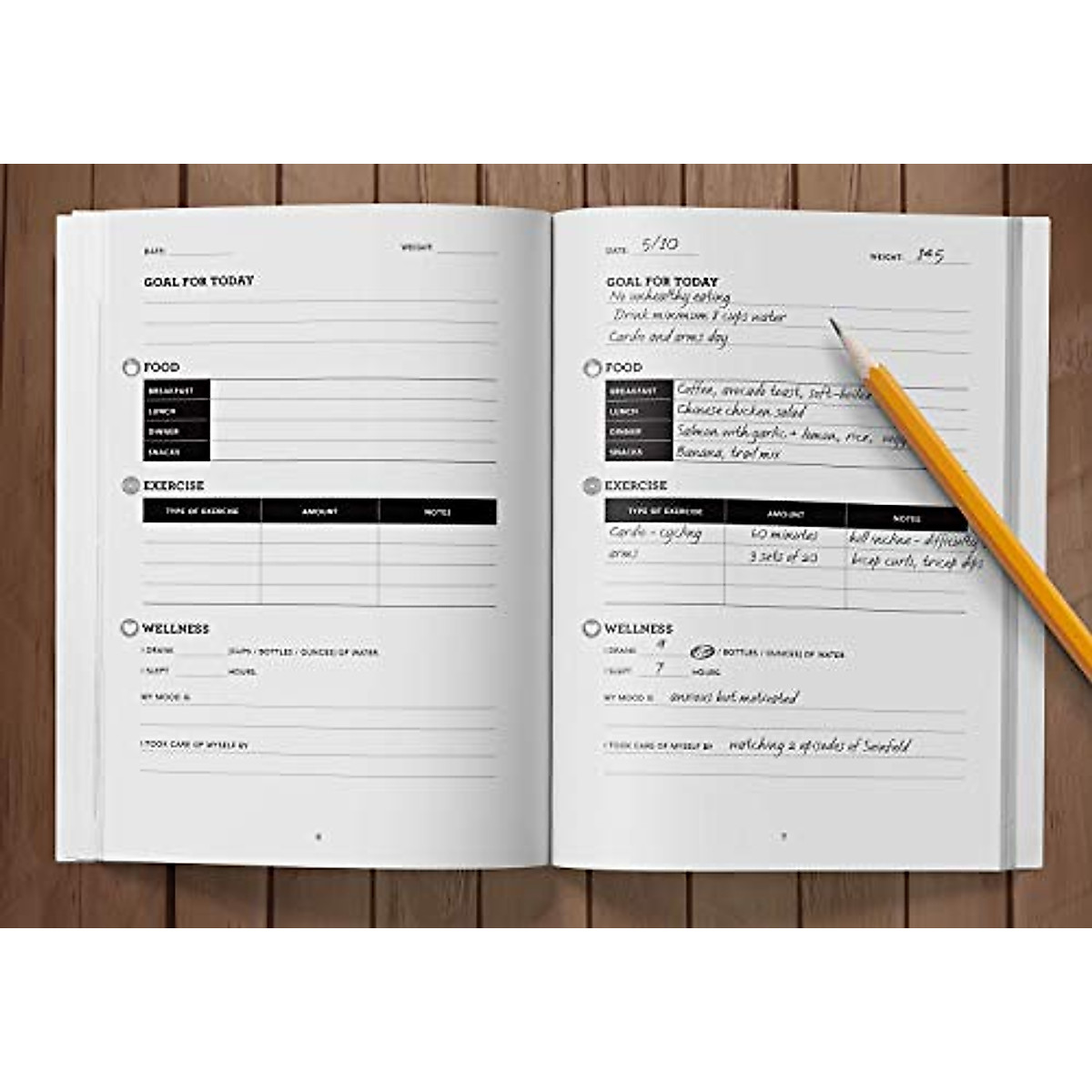 Training for a Healthy Life: A Daily Food and Fitness Journal