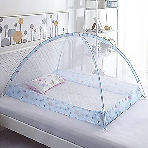 Rrut Baby Safety Net Tent, Premium Baby Bed Canopy Netting Cover Mesh Nursery Mosquito Net - Stylish and Sturdy Infant Crib Tent Net - Protect Your Baby from Falls or Bites Purple 90CM×120CM