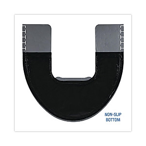 Boardwalk BWKCMGW 22 in. x 22 in. Commode Rubber Mat 2.0 - Gray/White (6/Carton)