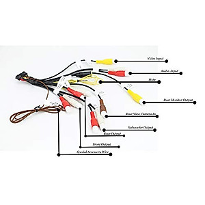 Xtenzi RCA Cord Assembly Harness Car Audio Video Compatible with Pioneer AVIC AVH CDP1803 - XT91909