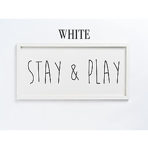 Playroom Wall Decor - Playroom Decor - Play Sign - Playroom Sign - Play Room Wall Decor - Stay And Play Sign - Lets Play Sign - Play Sign For Playroom - Lets Just Play - Playroom