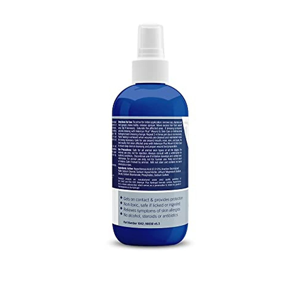 Vetericyn Plus Dog Wound Care Hydrogel Spray | Healing Aid and Wound Protectant, Sprayable Gel to Relieve Dog Itchy Skin, Safe for All Animals. 8 Ounces