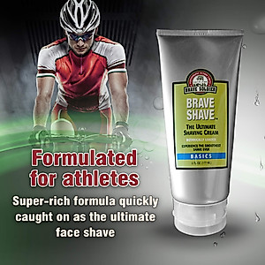 Brave Soldier, Brave Shave Ultimate Shaving Cream, Loaded with natural ingredients, safe for both men and women 6 fl. oz, 177ml