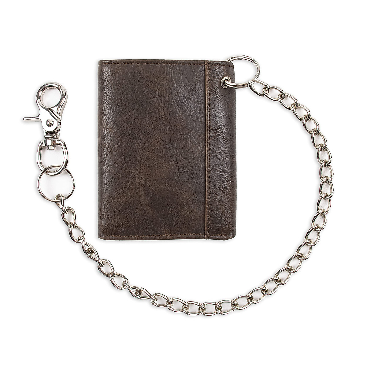 Dickies mens Leather Trifold Wallet, Dark Brown, One Size US