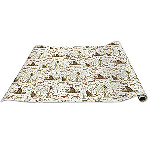 Jillson Roberts 6 Roll-Count Baby Gift Wrap Available in 5 Different Designs, Fairytale Forest