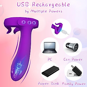 G Spot Vibrator Sex Toys for Women, Wearable Unique Textured Couples Sex Toys, 20 Double Vibration Modes Thrusting Dildo Adult Toys for Women, Waterproof Clitoral Stimulator Anal Women Sex Toys