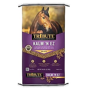 TRIBUTE Kalmbach Feeds Kalm 'N Ez Pellets for Horse, 50 lb