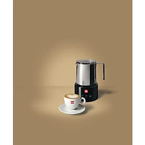 Illy Milk Frother by Lissoni (Stainless Steel), Dishwasher Safe, All Milk Types, Hot Chocolate