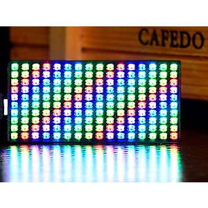 RGB Full-Color LED Matrix Module for Raspberry Pi Pico, 16×10 Grid,with Embedded Controller IC and LED Chip,Programmed and Controlled by Pico,High Standard and Colorful Dot Matrix Visual Effects