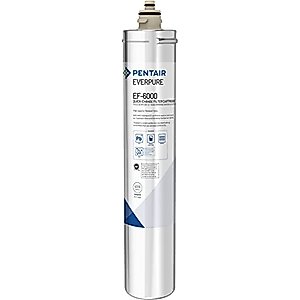 Pentair Everpure EF-6000 Quick-Change Filter Cartridge, EV985550, For Use in Everpure EF-6000 Full Flow Drinking Water System, 6,000 Gallon Capacity, 0.5 Micron