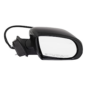 Kool Vue Driver & Passenger Side Power Heated Mirrors for Jeep Cherokee 2014-2018 Manual Fold With Signal Light, Blind Spot Monitor, Puddle Lamp & Auto-Dimming; Without Memory Paintable