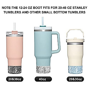 CHEETAH Protective Silicone Boot for Hydro Flask 12-40 oz Water Bottle,Compatible with Stanley 20-40 oz Tumbler Cups,Iron Flask,Simple Modern,Owala,BPA Free Bottle Bottom Sleeve Cover Accessories