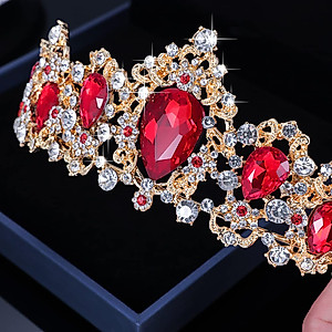 Kamirola Crown for Women Wedding Tiara for Women Queen Crown Crystal Tiara Crown Wedding Tiaras for Bride Royal Princess Crowns for For Girls (Age3+) Women Birthday Prom Pageant Party halloween Chrismas