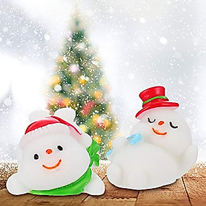 BESTOYARD 12pcs Christmas Miniatures Snowman Fairy Garden Ornaments Resin Crafts DIY Snow Globe Figurines Landscape Decorations Dollhouse Decor