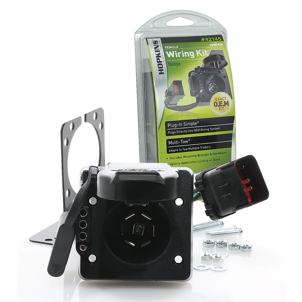 Hopkins 42145 Plug-In Simple Multitow 7:4 OE Replacement Harness